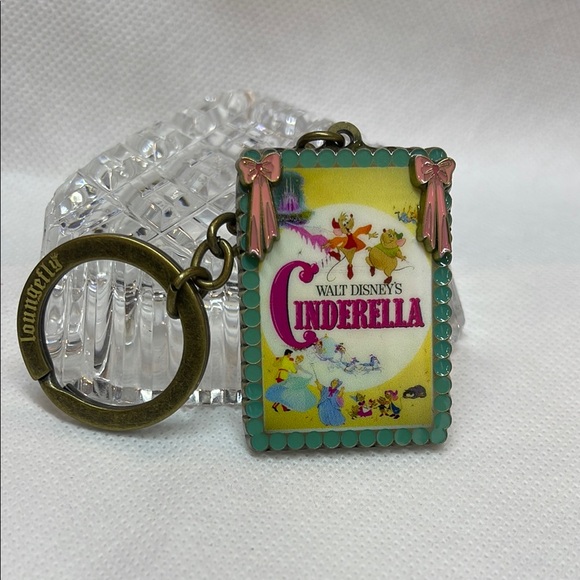 Loungefly | Accessories | Disney Cinderella Keychain With Pink And ...